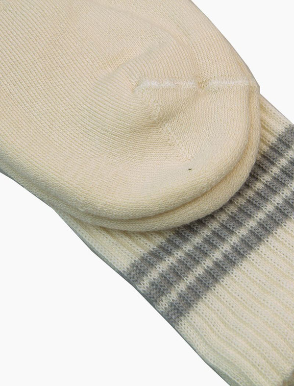 White Vintage Sport Organic Cotton Socks - 40 Colori